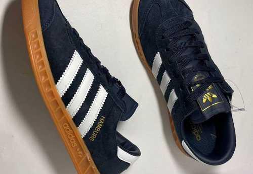Кеды Adidas Hamburg LUX темно-синие замша новые