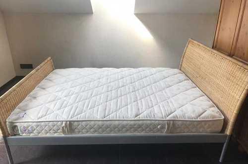 Кровать IKEA 160X200 с матрасом toris relax