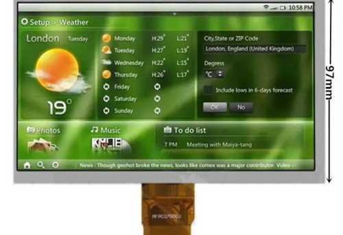 7 дюймовый жк-экран для планшетного пк новый