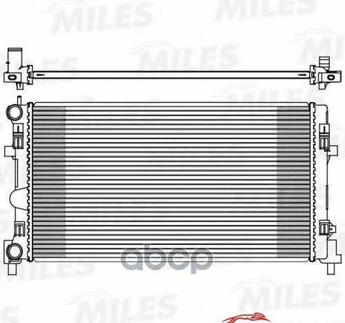 Радиатор (паяный) VAG polo RUS 10/Rapid 11/fabia