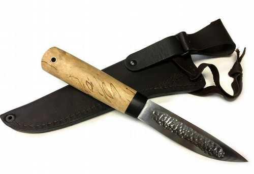 Якутский нож малый, кованая сталь Х12мф, карельска