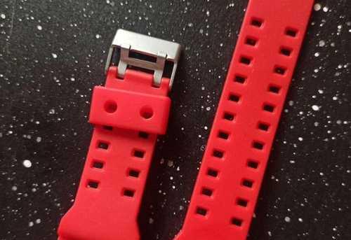 Красный ремешок для часов Casio G-Shok GA100