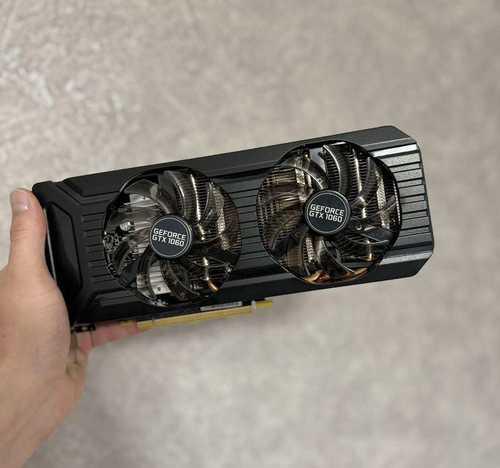 Видеокарта Palit Dual GTX 1060 6GB gddr5