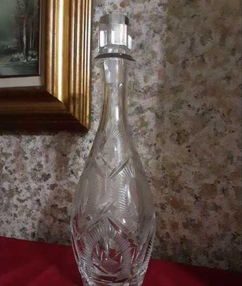Графин, граненый хрусталь, СССР, винтаж