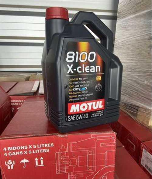 Моторное масло motul 8100 X-clean 5W40 C3 (5л)
