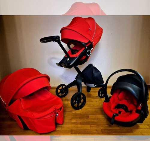 Коляска Stokke Xplory V6 Red 3/1(отличное сост)