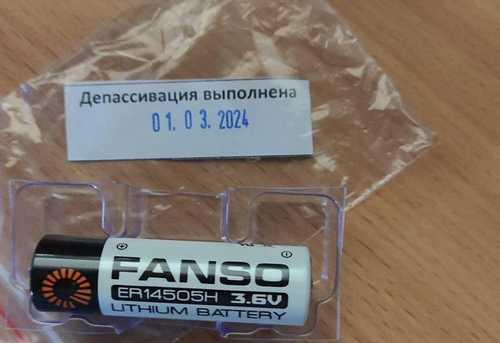 ER14505, Fanso, литиевая батарейка, 3.6В, 2600мАч