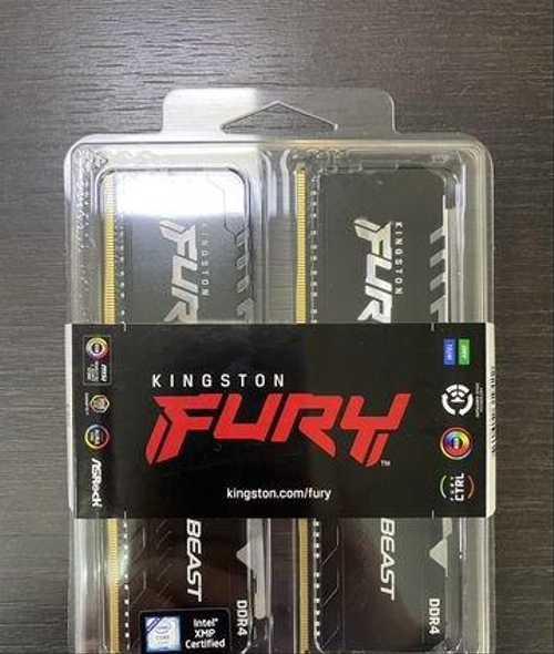 Новые Kingston fury beast 16Gb RGB 3600Mhz