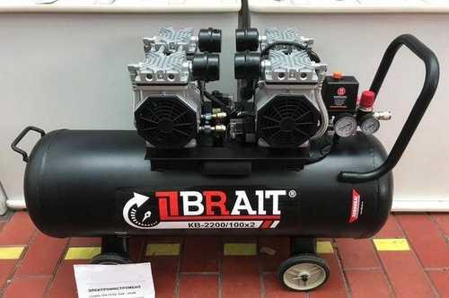 Безмасляный компрессор Brait 100л (460л/минуту)
