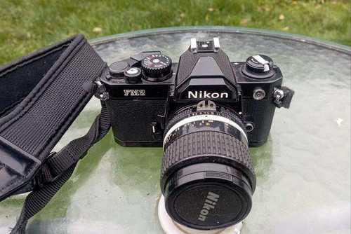 Nikon fm2 с объективом nikkor 28/2 AIS
