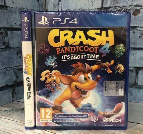 Crash Bandicoot 4 It's About Time PS4 диск