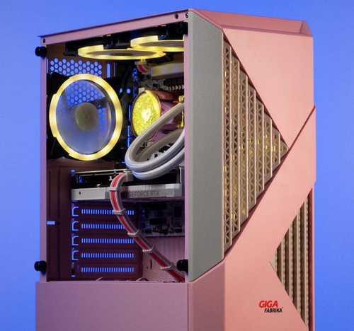 Игровой пк paladin62 RTX 3050 8GB NEW Ryzen 5 5500 Evesky firerose F3-A pink