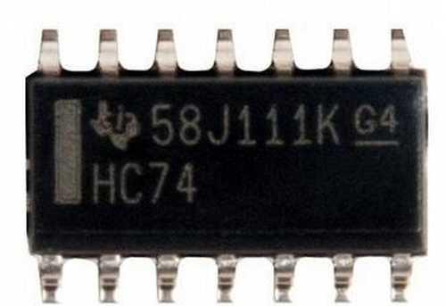 Микросхема logic SN74HC74DR S-14 SN74HC74DR, б/у