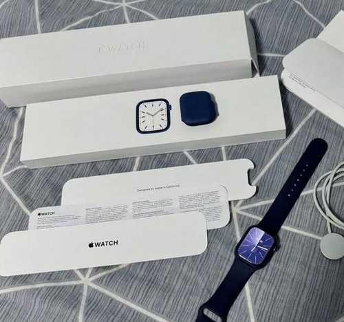 Часы apple watch se 2 44 mm blue