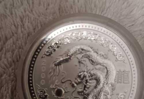 1 доллар Елизавета 2 дракон 2000 год