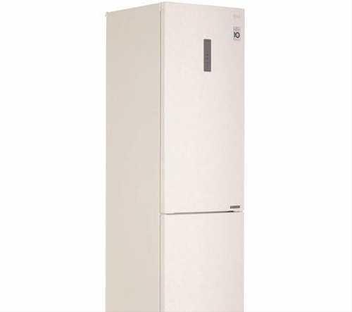 Холодильник с морозильником LG GA-b509cewl бежевый