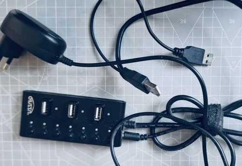 7-ми портовый USB HUB GR-487UAB