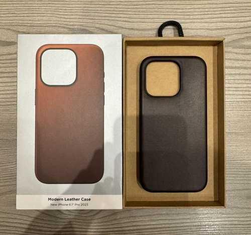 Чехол Nomad modern leather case для iPhone 15 pro