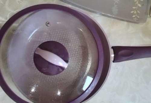 Сковорода Purple с крышкой D 26см