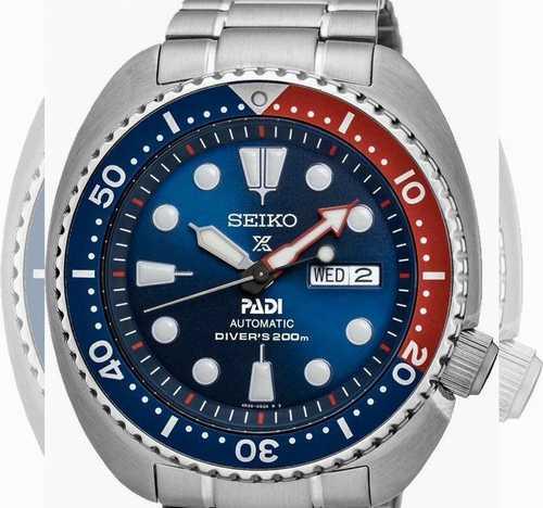 Часы Seiko Padi Prospex Turtle Pepsi srpe99K1