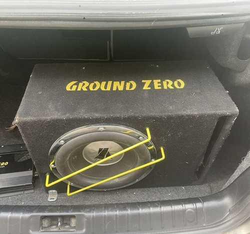 Сабвуфер и усилитель ground zero