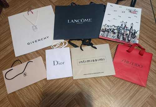 Брендовые пакеты Dior Givenchy Lancome