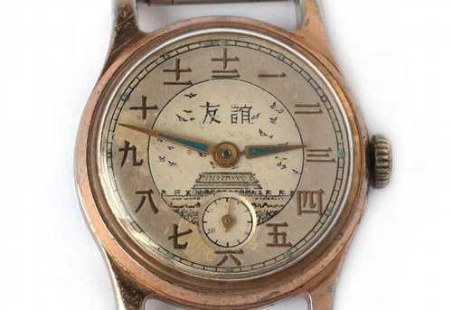 Винтажные часы Победа китайские цифры 1950е СССР