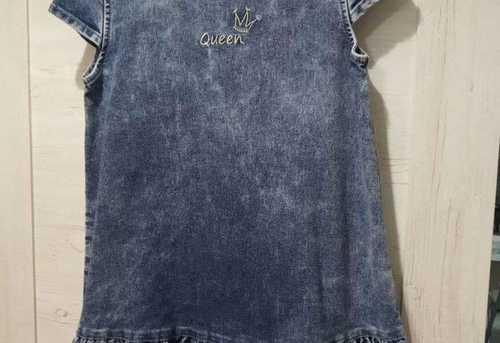 Продам джинсовые платье для девочки