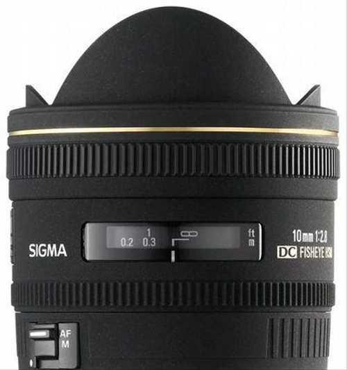 Объектив Sigma AF 10mm f/2.8 HSM Fisheye Nikon F