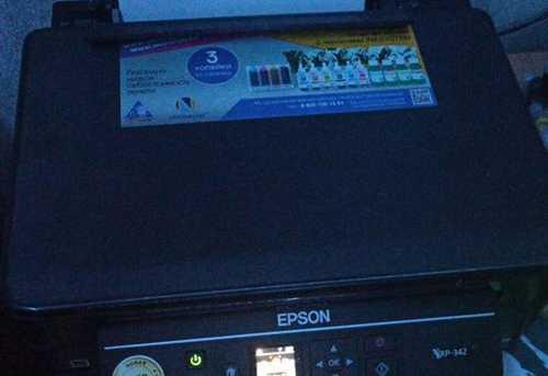 Продам принтер epson xp-342