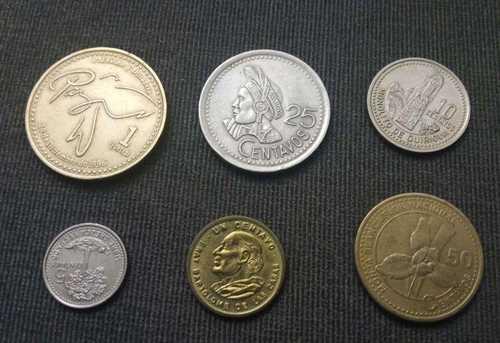Набор монет Гватемалы