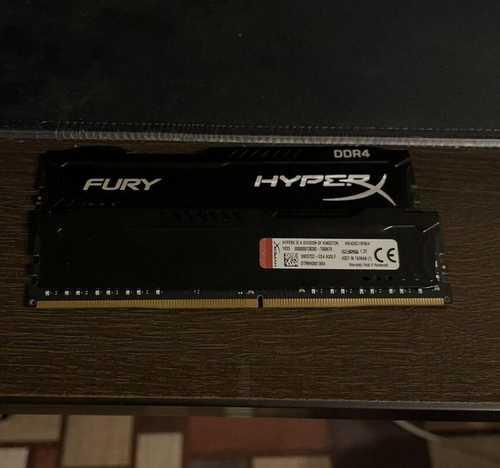 Оперативная память ddr4 hyperx fury 8gb 2666