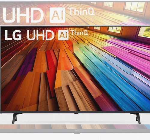 Телевизор LG 75UT80006LA.arub, 4K Ultra HD, черный