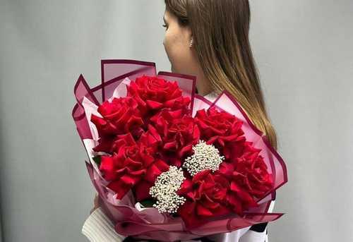 Цветы букеты розы Казань