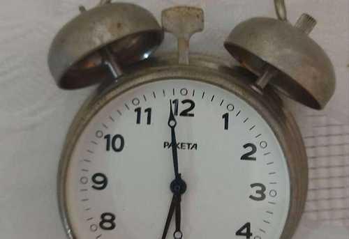 Часы Ракета СССР будильник