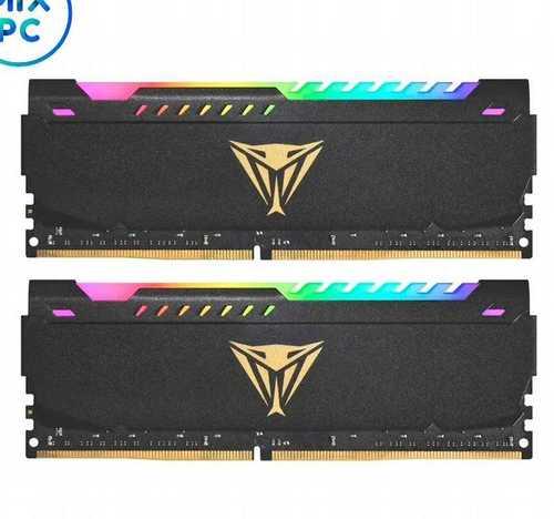 Оперативная память DDR4 32GB (2x16GB) 3600MHz Patriot Viper Steel RGB