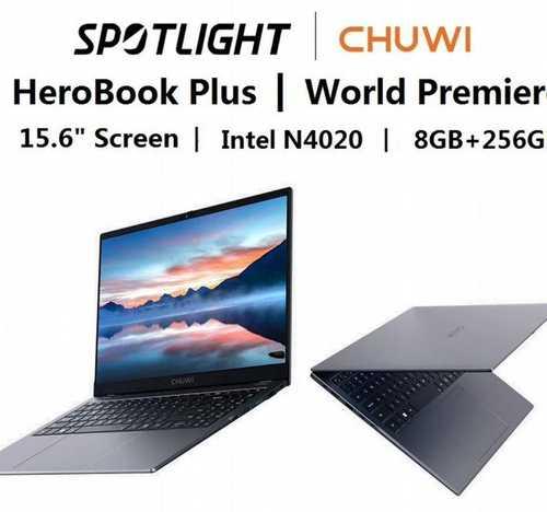 15.6" chuwi HeroBook Plus, 256 гб, Celeron N4020