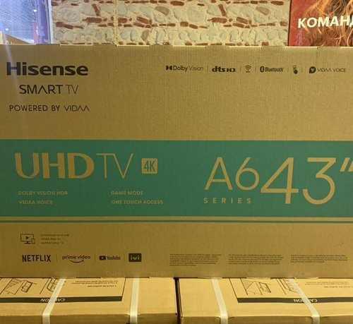 Телевизор LED 43" Hisense 43A6BG черный