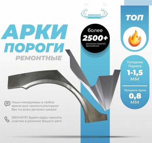 Пороги и арки Mazda 3 BK Выборг