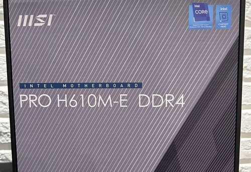 MSI H610M-E DDR4