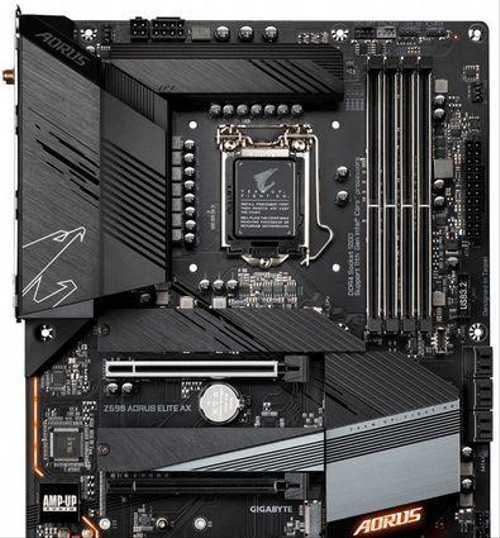 Плата gigabyte LGA1200 Z590 Z590 aorus elite AX 4x