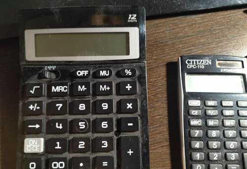 Калькулятор citizen и 12 digits