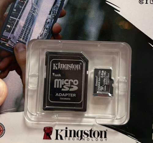 Карта памяти microsd 64gb kingston