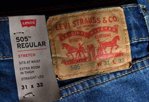 Джинсы мужские Levi's 505 Новые Оригинал W31-L32