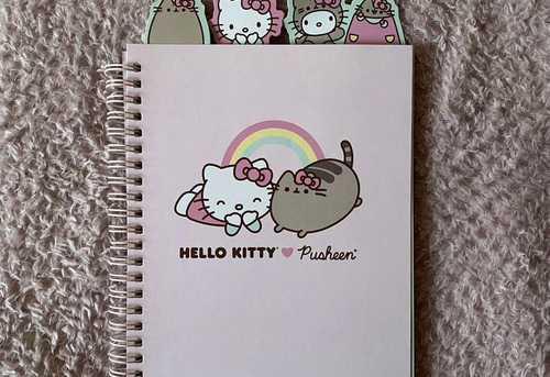 Pusheen x Hello Kitty блокнот