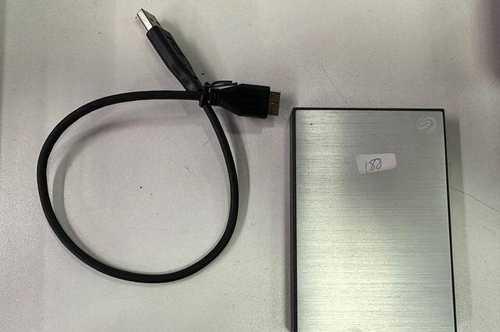 Диск бу USB 3,0 Seagate 2 tb 188 час с кабелем