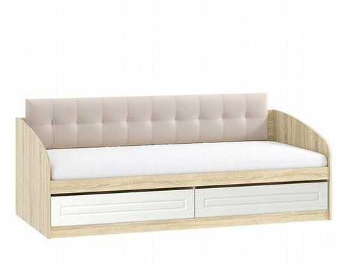 Кровать Оливия нм041.50 (9002000) (Дуб Сонома/Бело