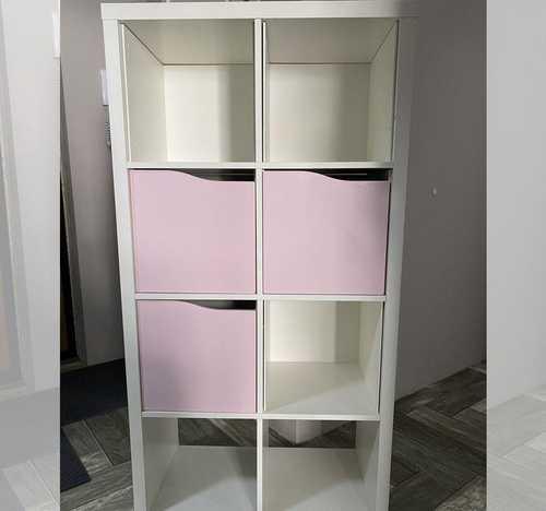 Стеллаж IKEA Каллакс 8 ячеек, белый