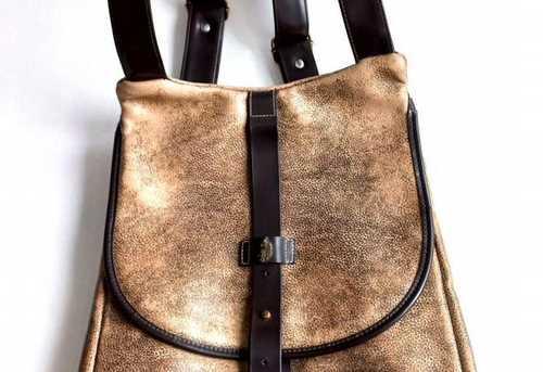 Женский рюкзак натуральная кожа US Polo