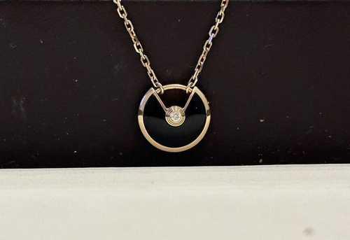 Колье Amulette de Cartier, золото 18К и оникс